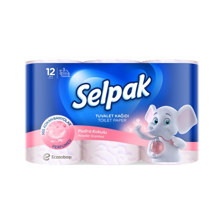 Selpak Toilet Paper 12 Rolls Pack Powder Scented 3ply - Halil Store ...