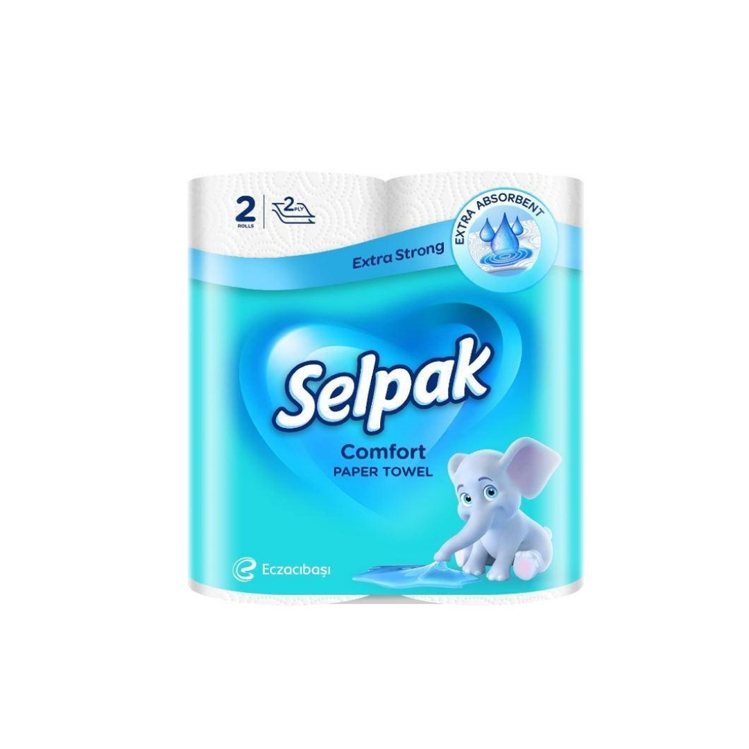 Selpak Comfort Towel 2 Rolls 2ply Extra Strong - Halil Store | Authentic Turkish Foods, Fresh ...