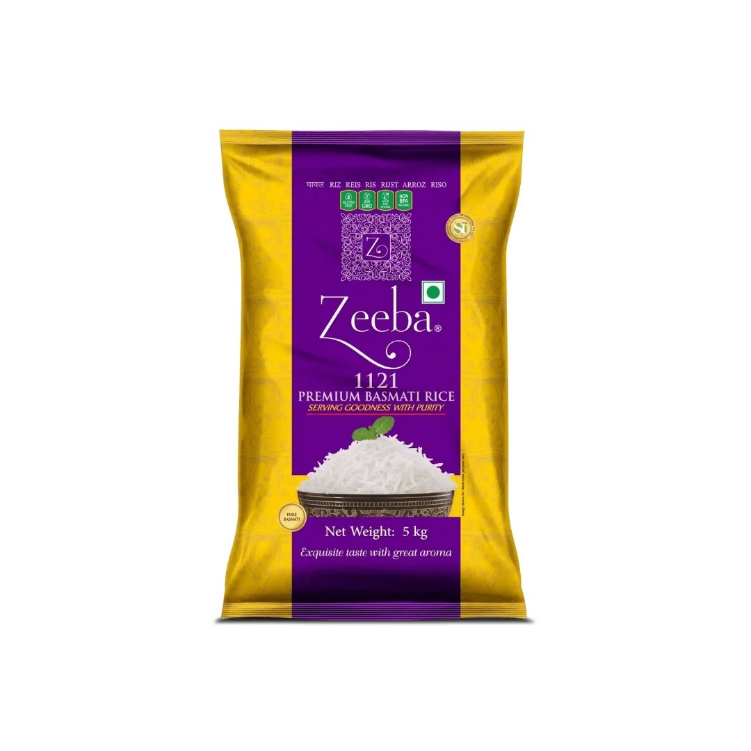 Zeeba Premium Basmati Rice 5 kg - Halil Store | Authentic Turkish Foods ...